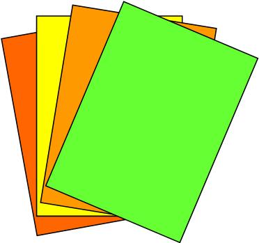 Colored Papers Clipart