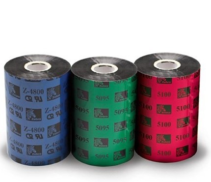 04800BK13145 Zebra 4800, TT resin ribbon, 131mm x 450M 1 Box 12 rolls